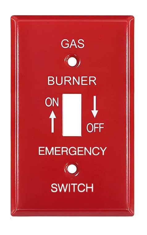 Red Emergency Wall Plates – Airmont Products